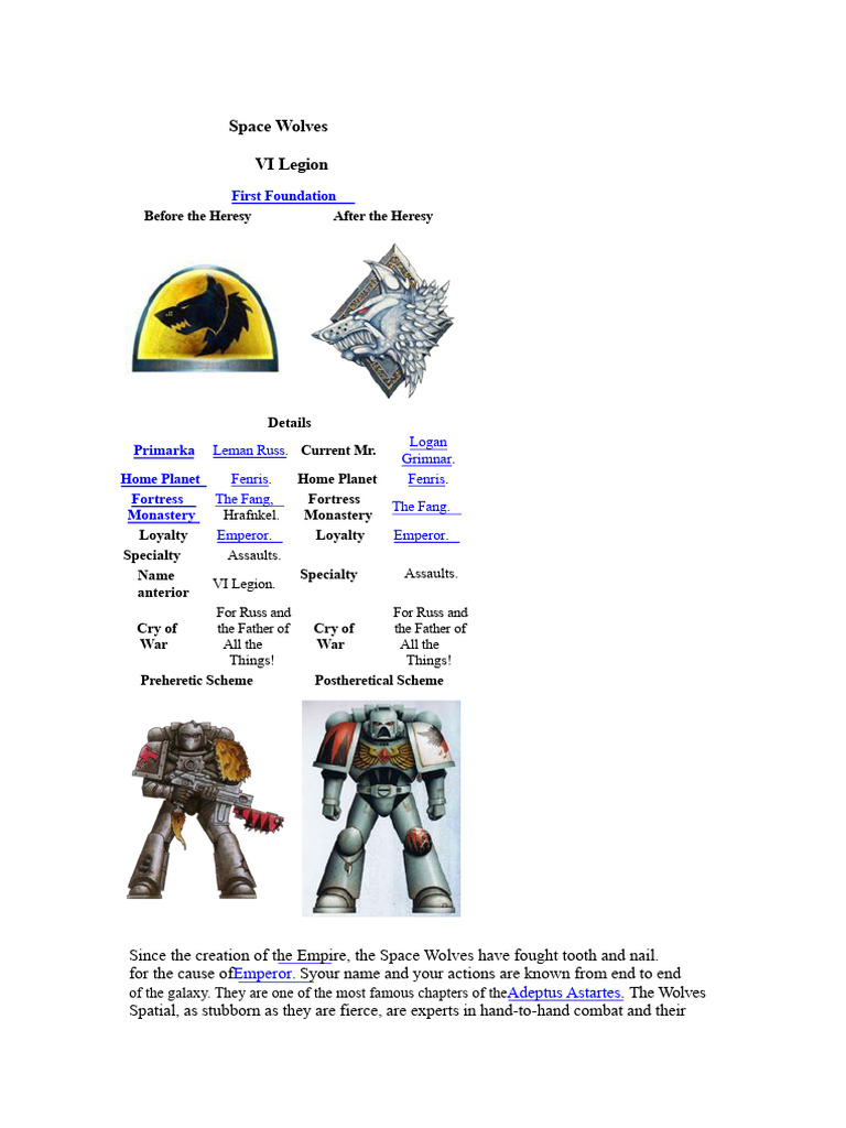 Space Wolves - Wikihammer 40k | PDF