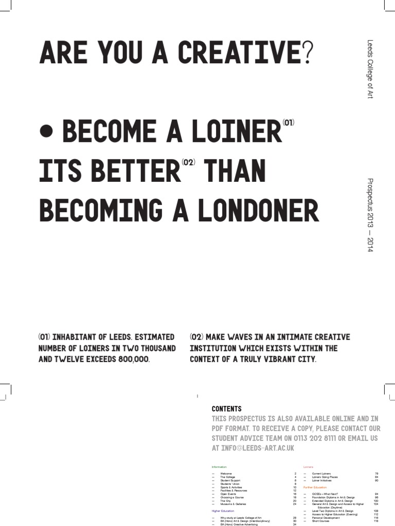 Are You A Creative? Become A Loiner Its Better Than Becoming A Londoner ...