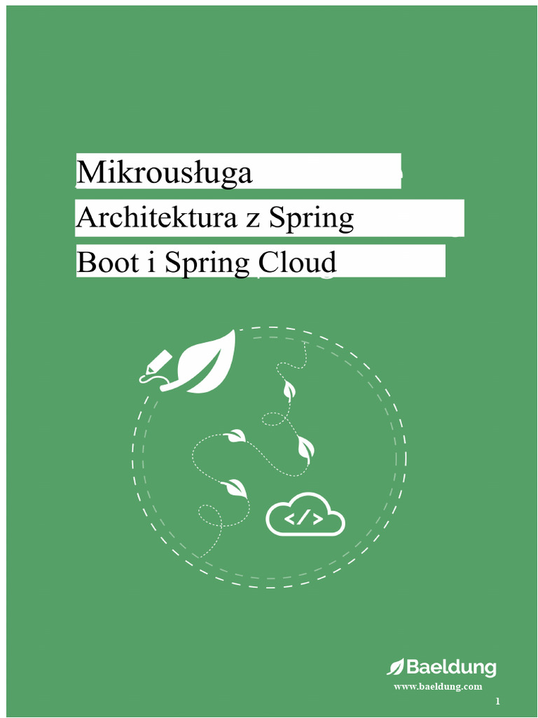 A Architektura Mikroserwisów Z Spring Boot I Spring Cloud | PDF