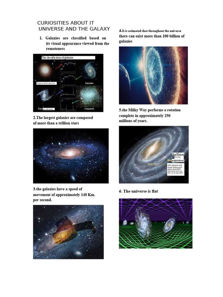 Curiosities About The Universe and The Galaxy | PDF