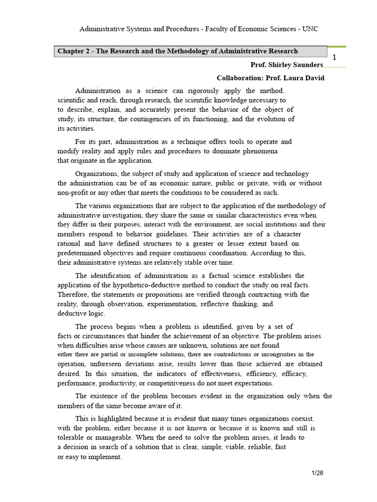 Chapter 3a - Research Methodology in Management | PDF | Methodology ...
