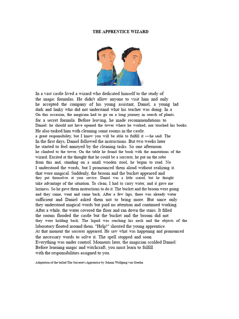 The Sorcerer's Apprentice Story | PDF