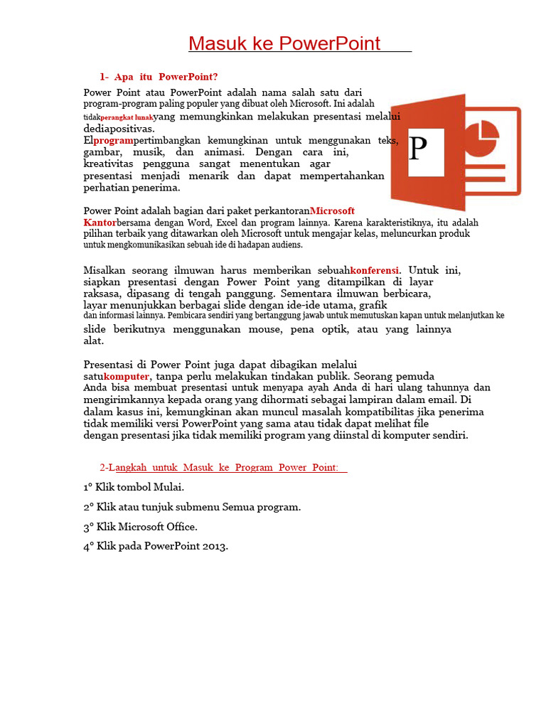 Definisi PowerPoint | PDF