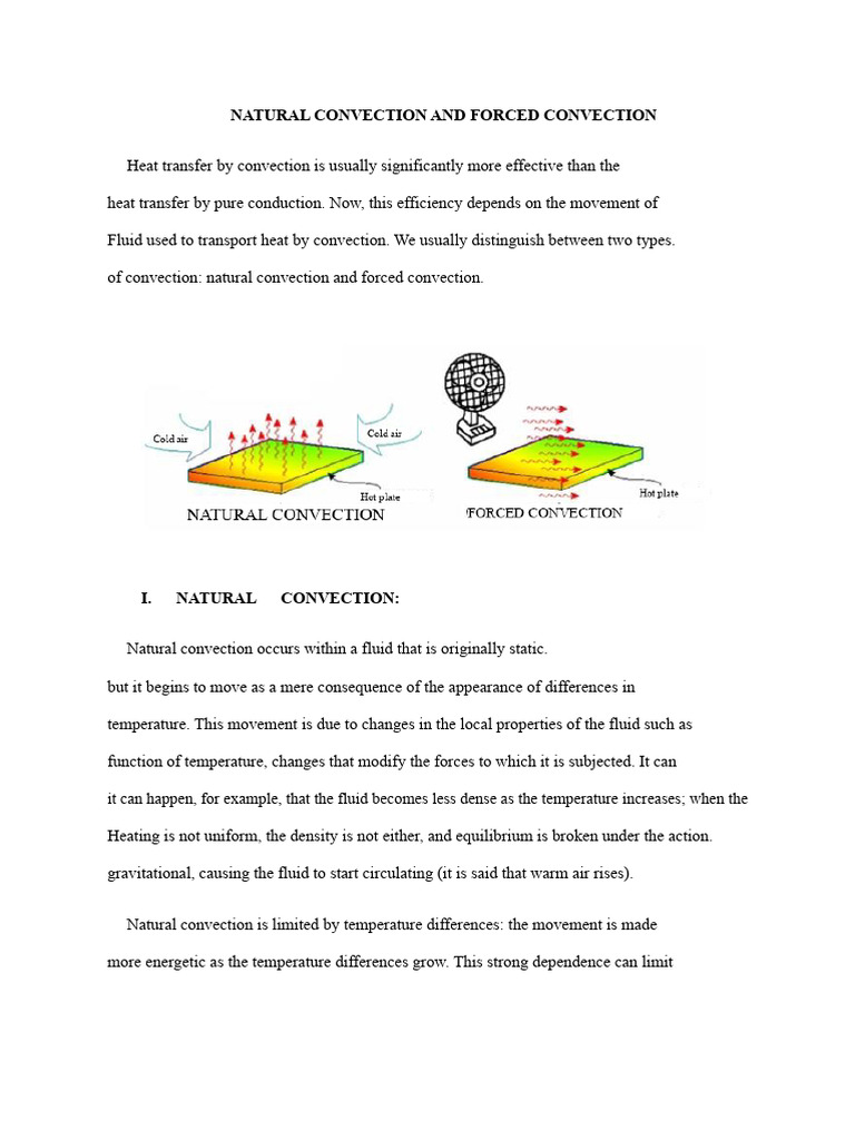 Convection: Natural vs Forced Overview | PDF | Convection | Heat Transfer