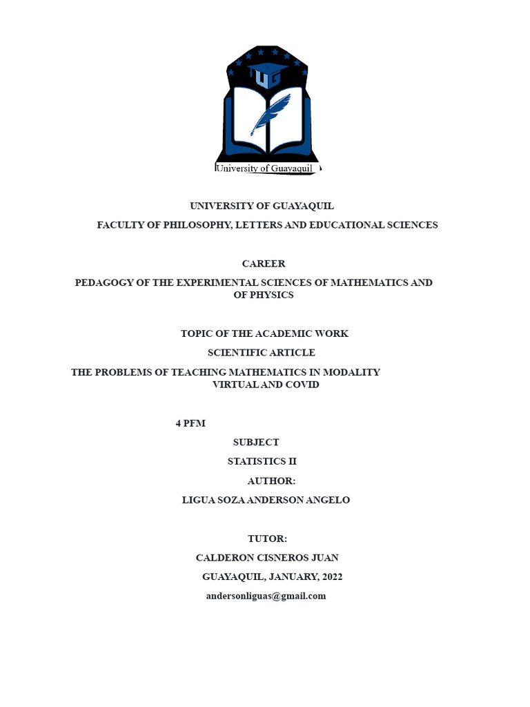 Scientific Article: Mathematics in The Classroom | PDF | Educational ...