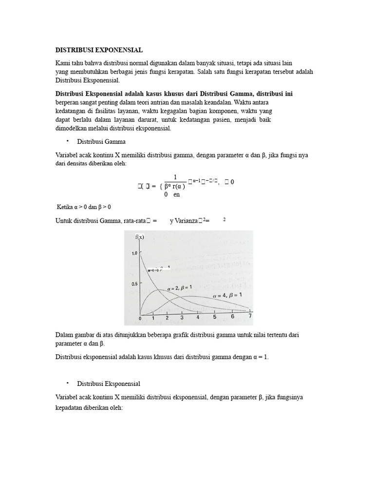 Kelas 4. Distribusi Eksponensial | PDF