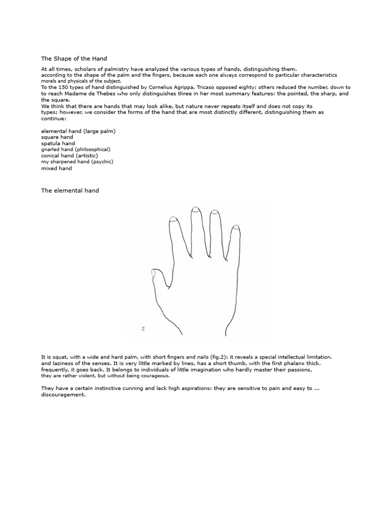 Palmistry | PDF | Nail (Anatomy) | Finger