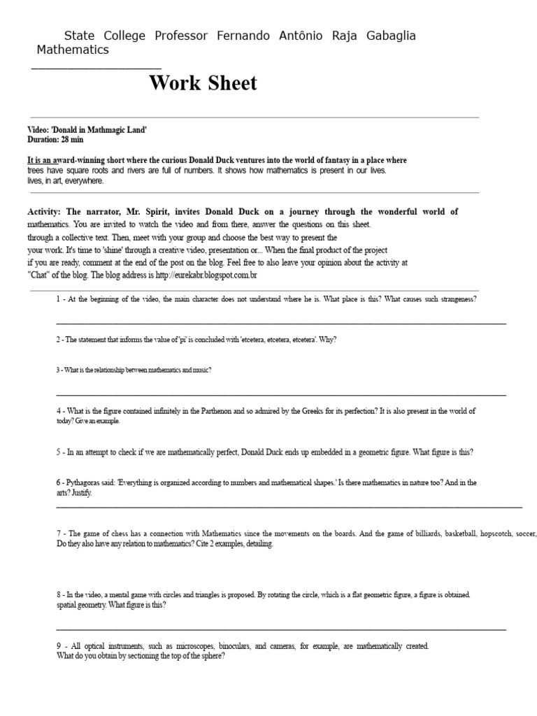 Donald Country Mathmagic | PDF | Geometry | Mathematics