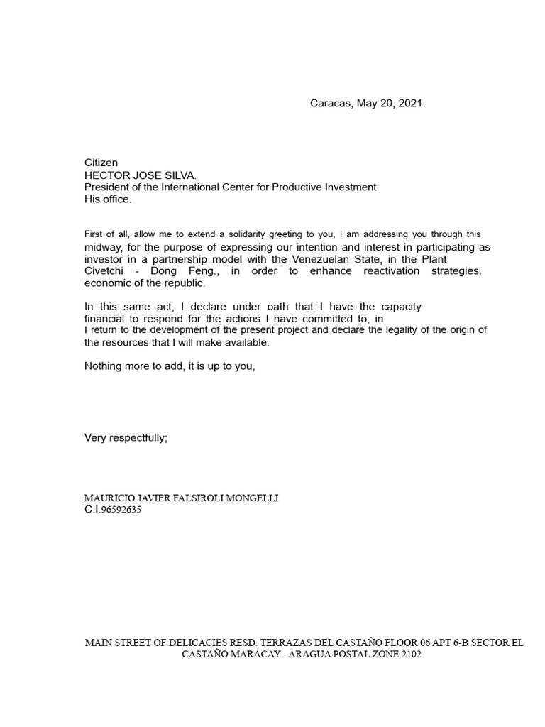 Investment Proposal for Civetchi-Dong Feng | PDF