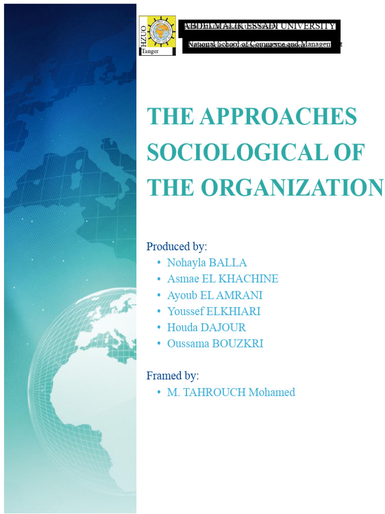 Sociological Approaches To Organization | PDF | System | Rationality