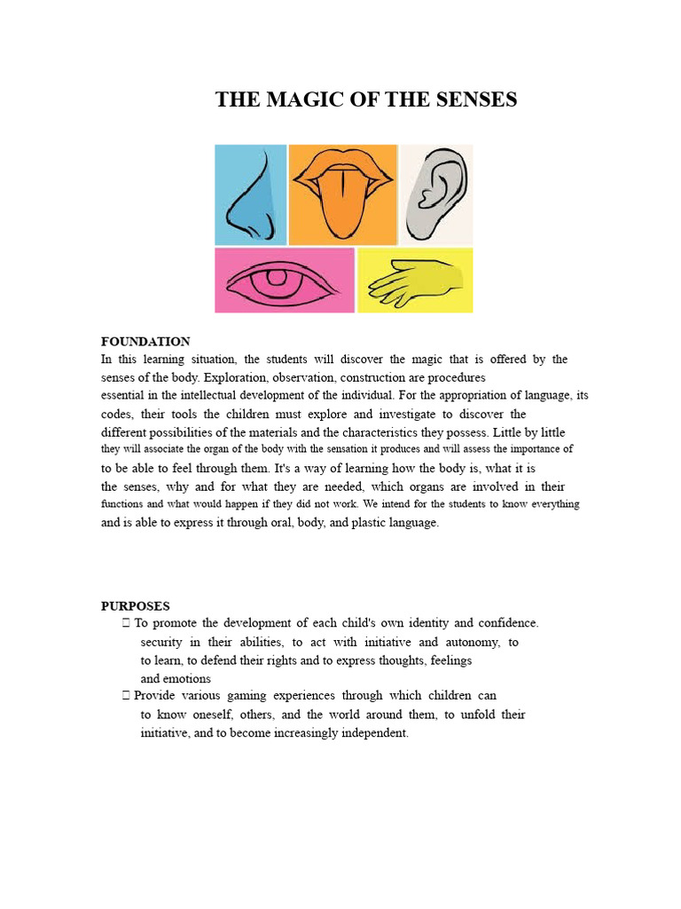 Exploring the Magic of Senses | PDF | Senses | Taste