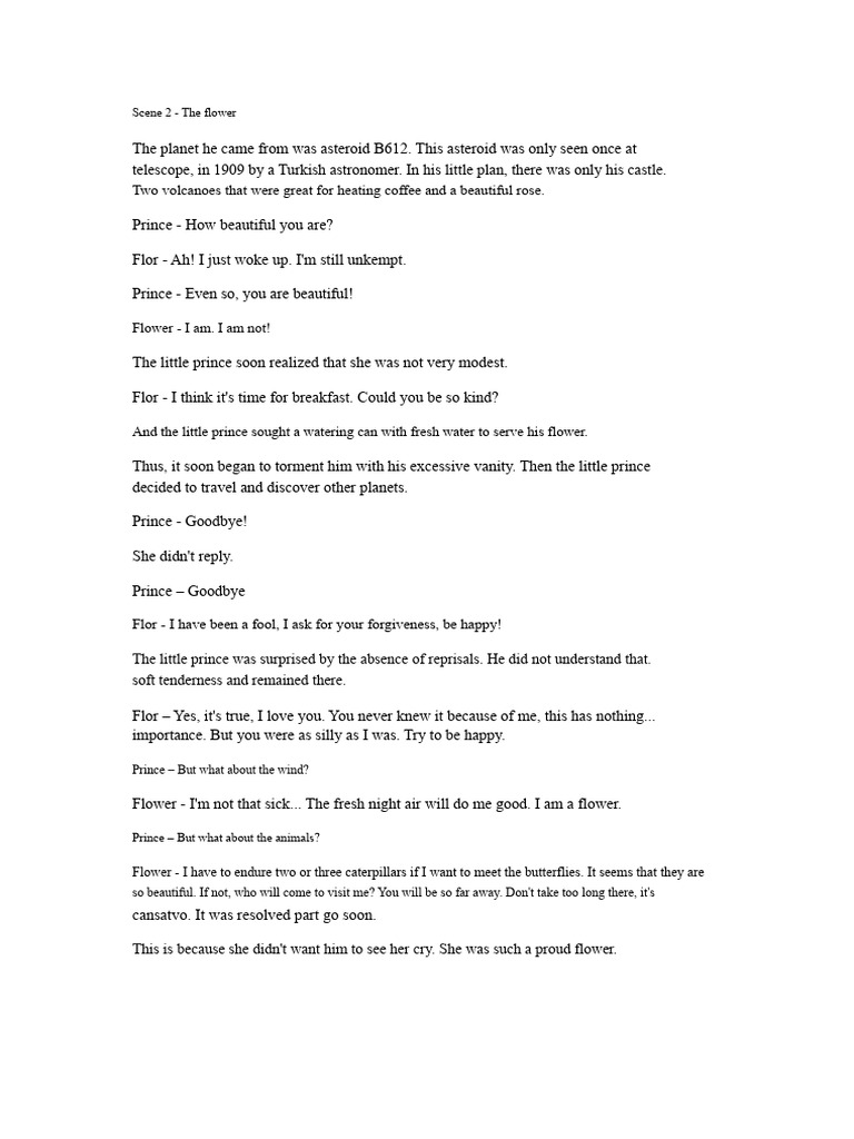 The Little Prince - Scenes | PDF | The Little Prince