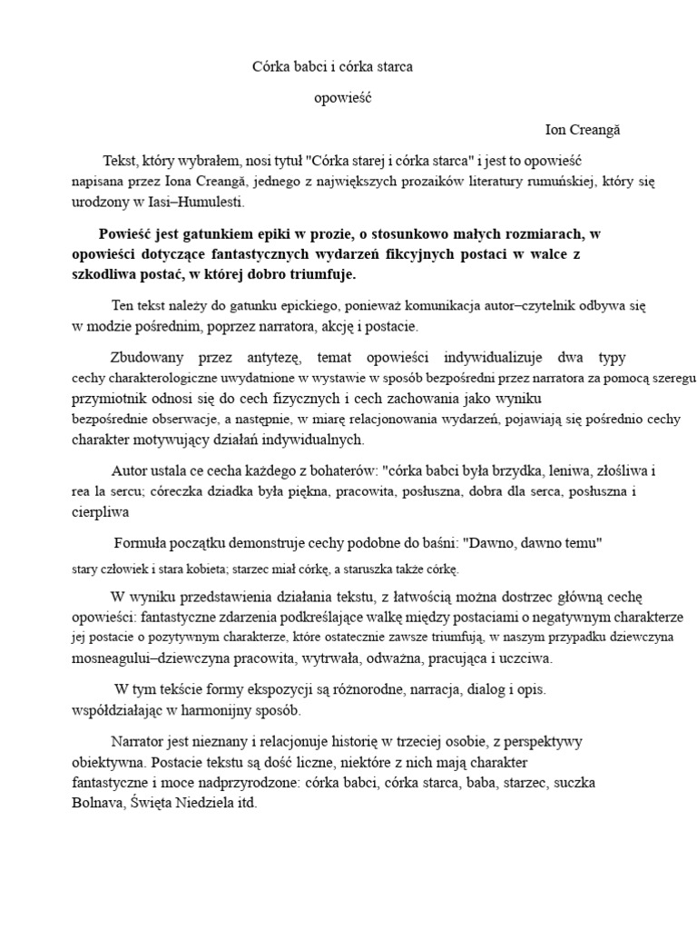 Córka Babci I Córka Starca | PDF