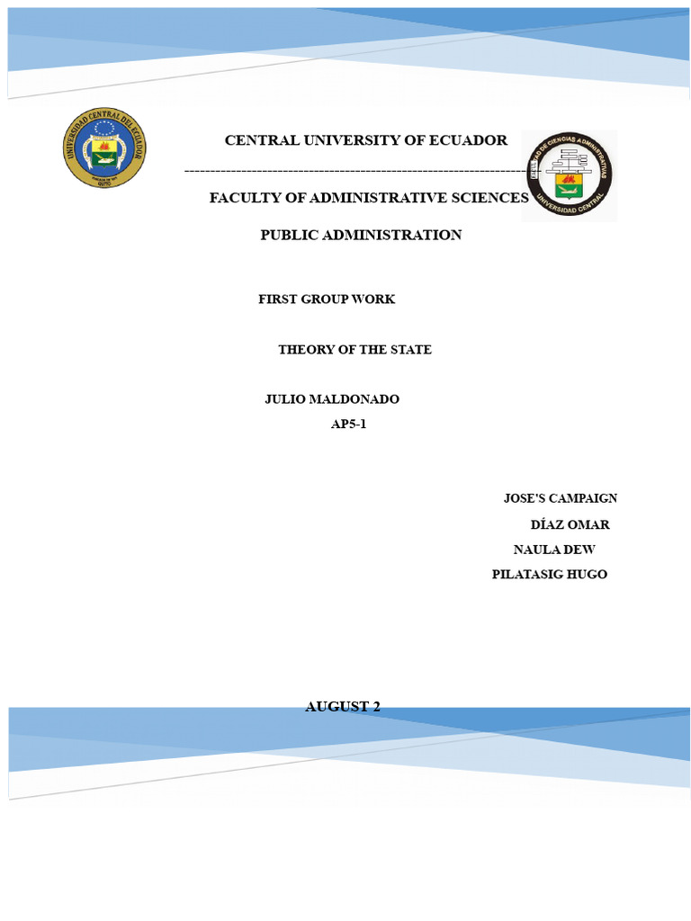 Essay On The Theory of The State | PDF | Democracy | Political Ideologies