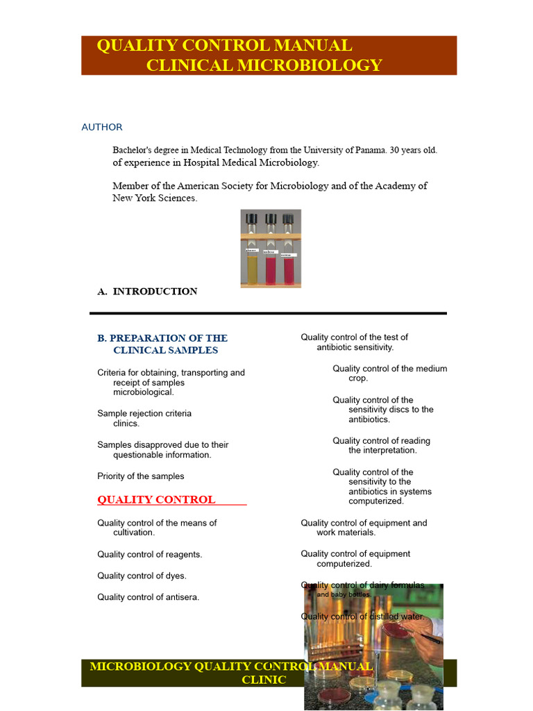 Clinical Microbiology Quality Control Guide | PDF | Infection | Medical ...