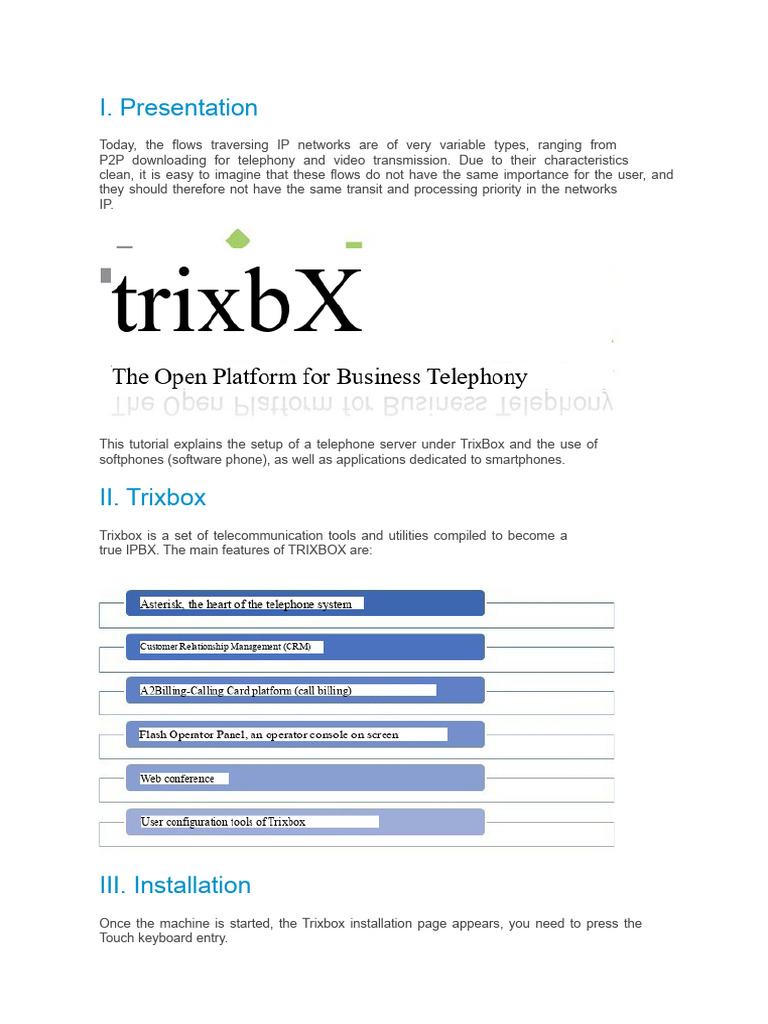 Installation of TRIBOX | PDF | Session Initiation Protocol | Ip Address