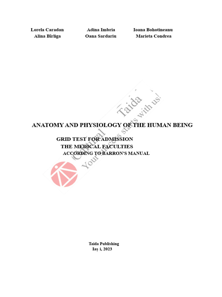 Barron's Anatomy and Physiology of The Human Body: Quiz Questions For ...