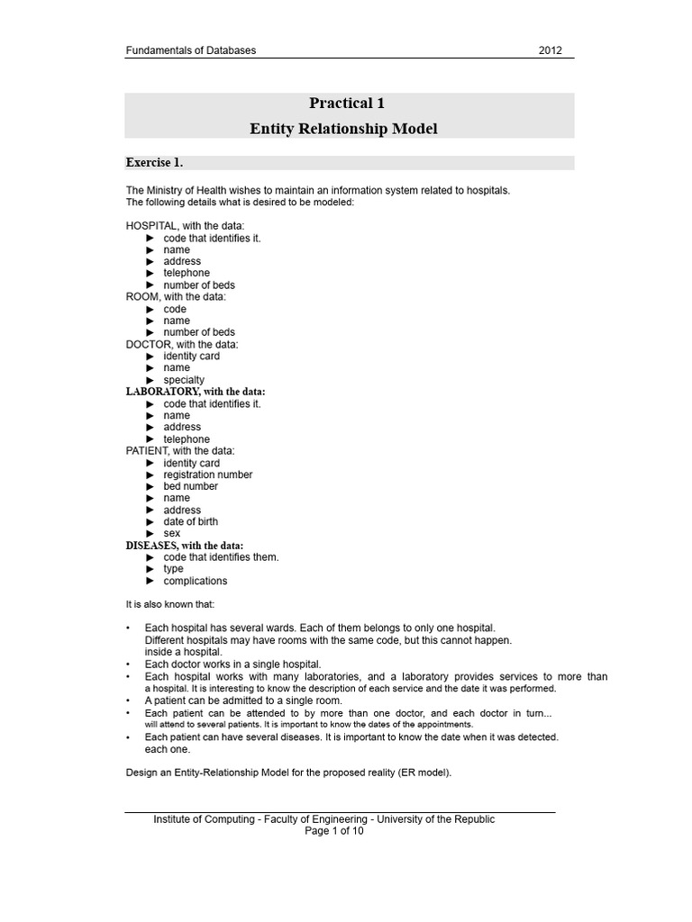 Database Modeling Exercises and ER Diagrams | PDF | Ships | Motorcycle