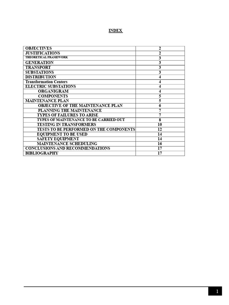 Maintenance Plan Substation | PDF | Transformer | Electric Power ...