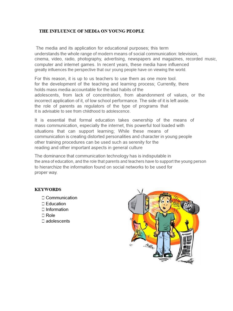 The Influence of Media On Young People | PDF