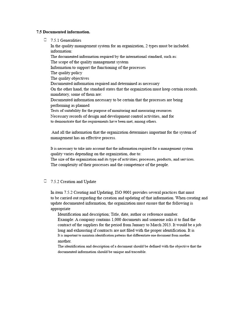 Quality Management System Documentation | PDF | Information | Quality ...