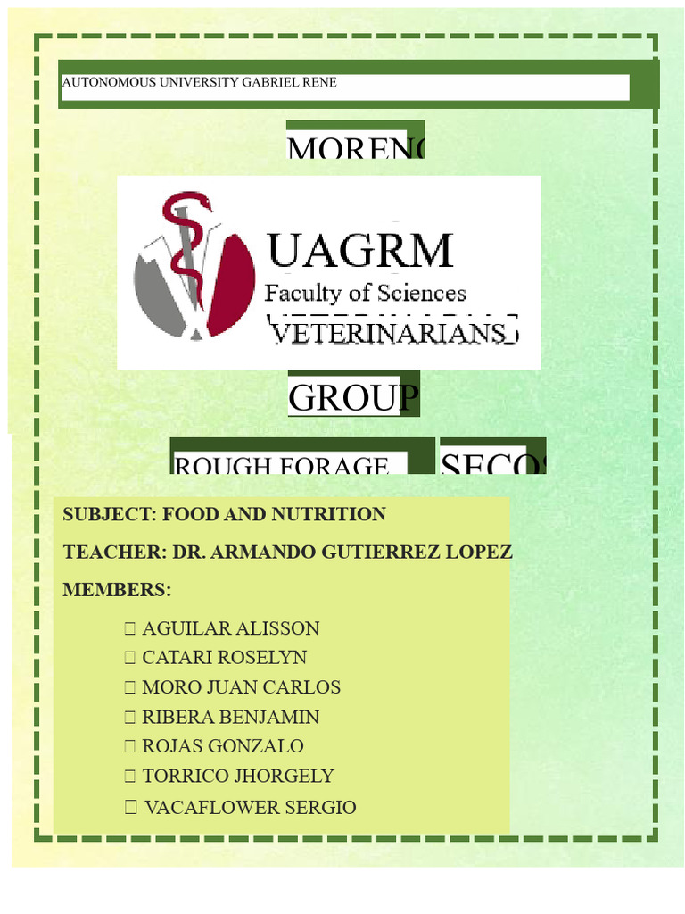 Dry Roughage | PDF | Hay | Nutrition