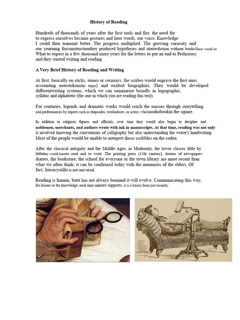 Evolution of Reading and Writing | PDF | Literacy | Knowledge