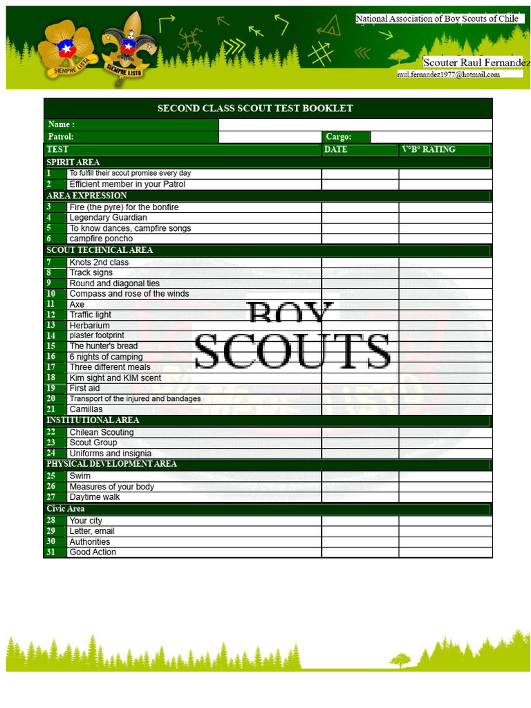 BOOKLET - 2nd Scout Class v04 | PDF