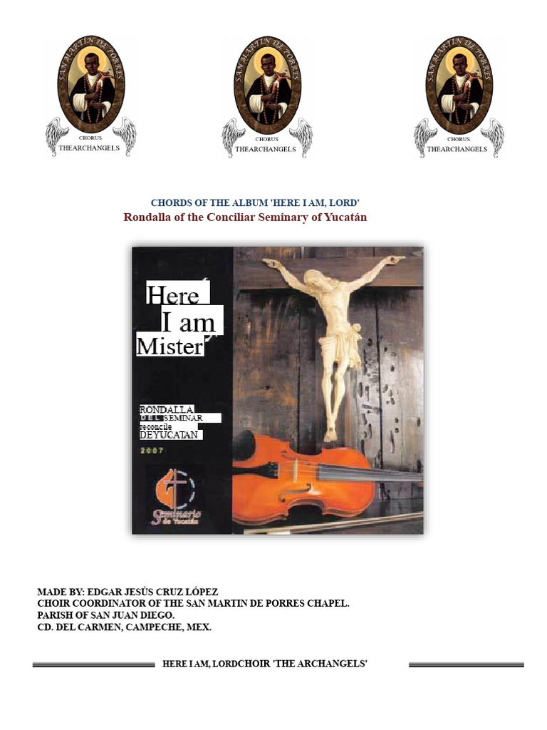 Rondalla Chords - Here I Am Lord, Disc 1, NO BACKGROUND PDF | PDF ...