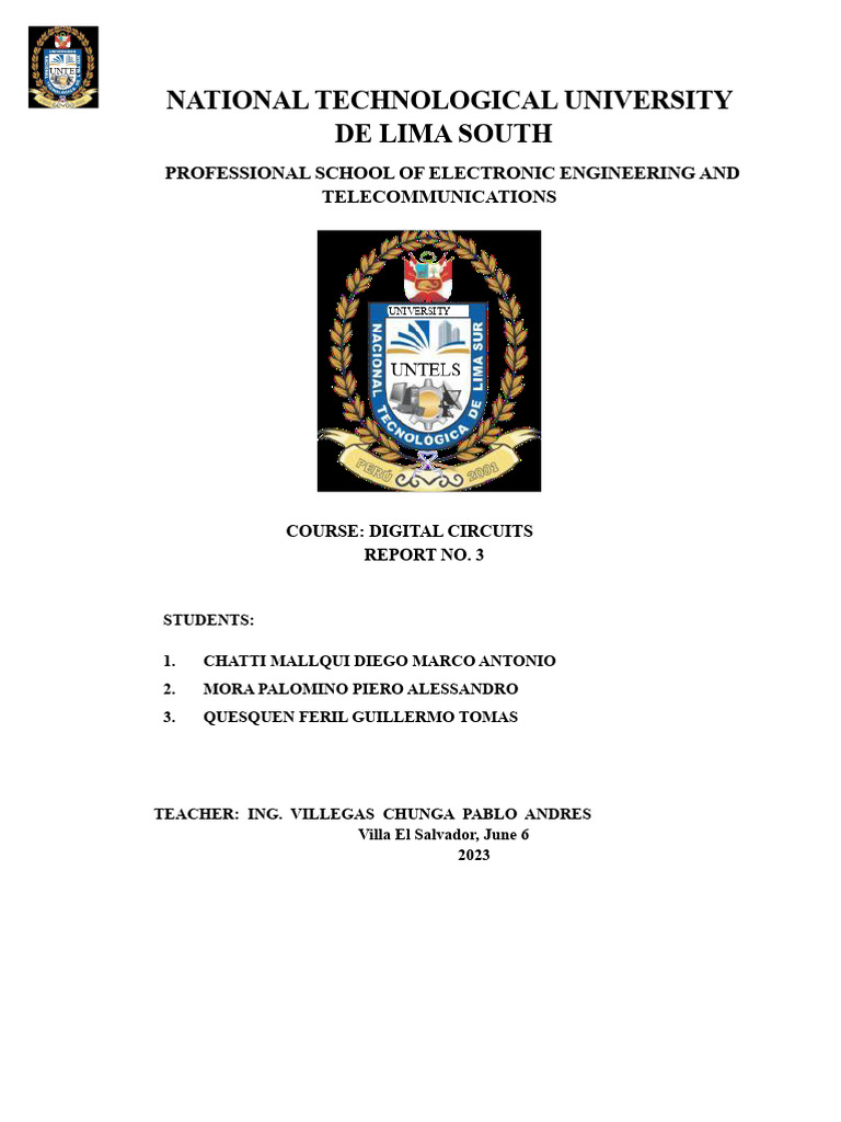 Laboratory 3 of Digital Circuits | PDF | Capacitor | Electrical Engineering