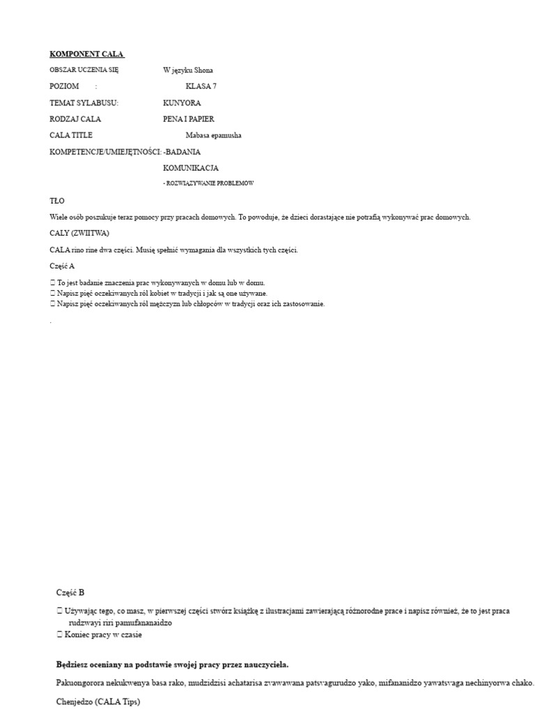 Prace Domowe | PDF
