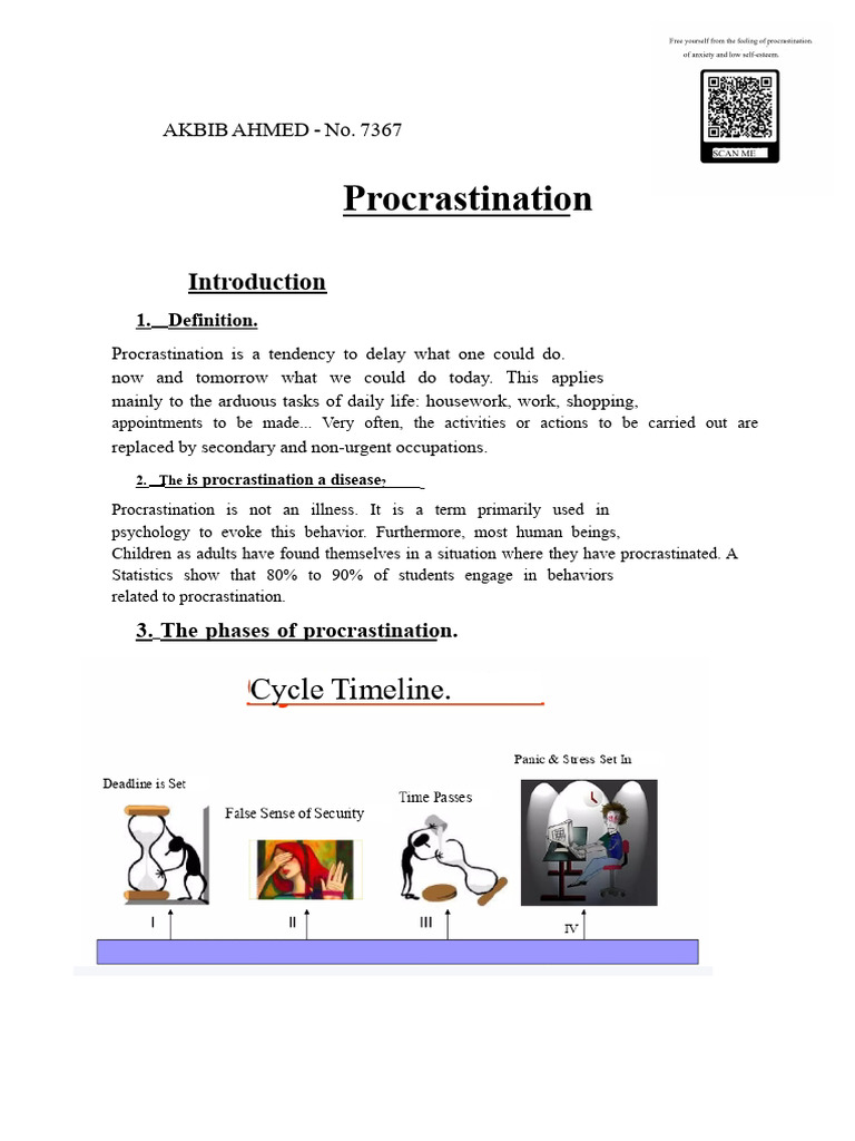 Understanding Procrastination Causes | PDF | Procrastination ...