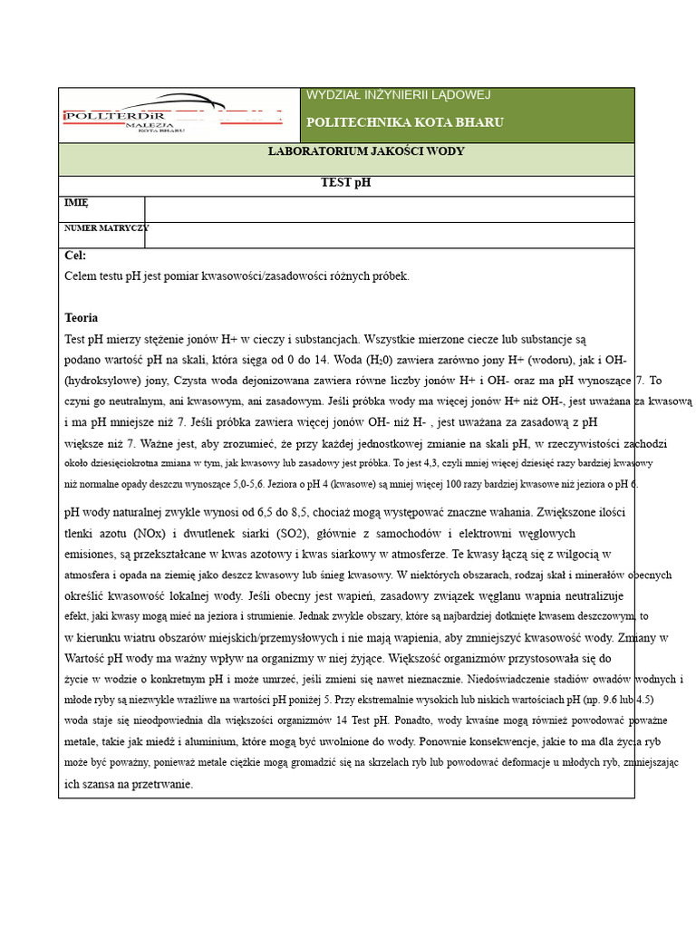 Test PH | PDF
