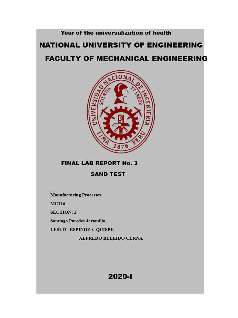 Final 3 Sand Essay | PDF | Materials | Mechanical Engineering