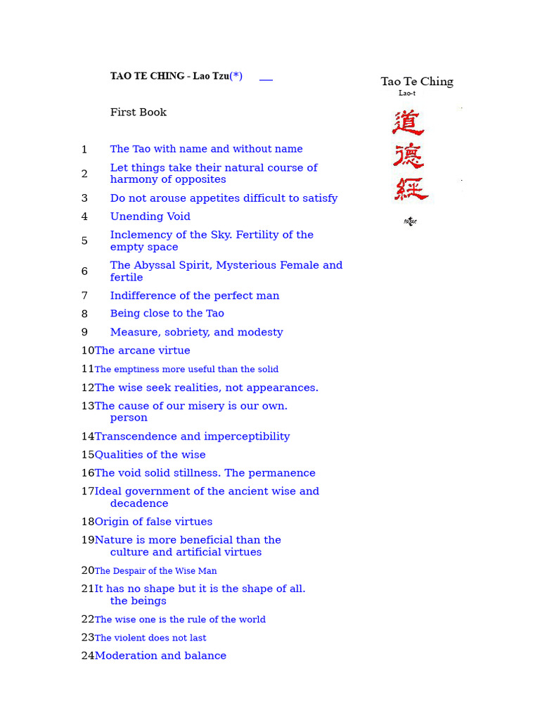 Elorduy Tao Te Ching PDF | PDF | Laozi | Tao