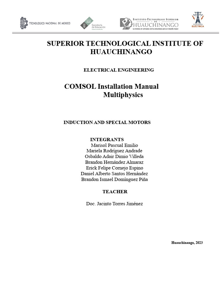 Comsol User Manual | PDF | Simulation | Geometry