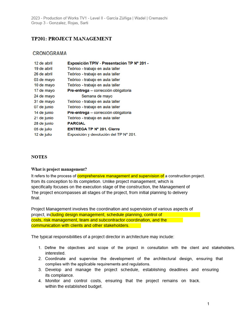 POII2023 - TP201 - Notes and Development | PDF | Project Management ...