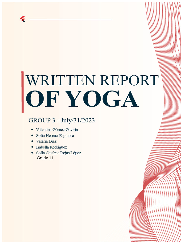 Written Report Physical Education Yoga | PDF | Asana | Yoga