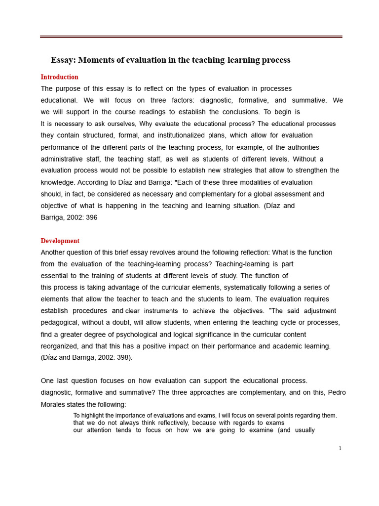 Types of Evaluation in Education | PDF | Educational Assessment ...