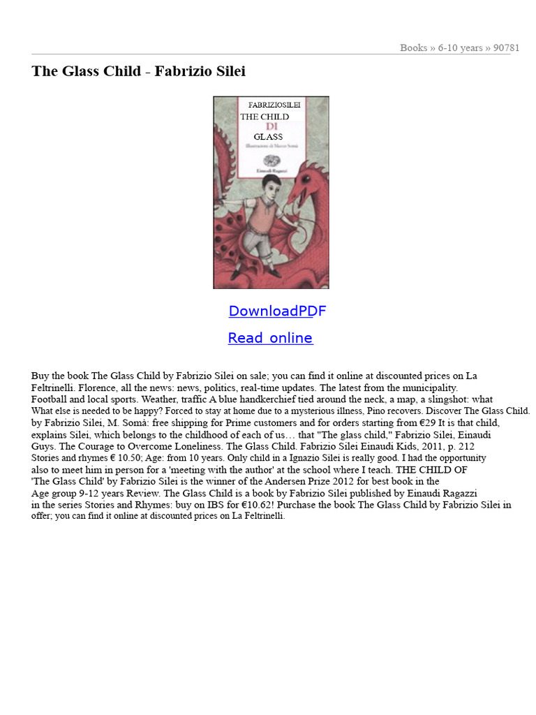 The Glass Child by Fabrizio Silei | PDF