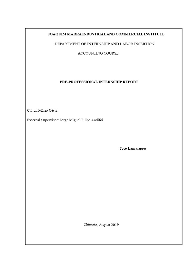 Accounting Internship Report at EDM | PDF | Expense
