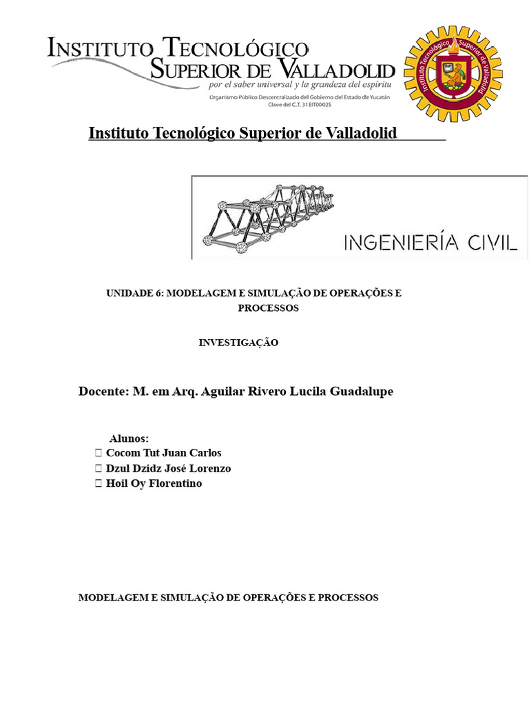 Modelagem e Simulação de Processos | PDF | Tempo | Método de Monte Carlo