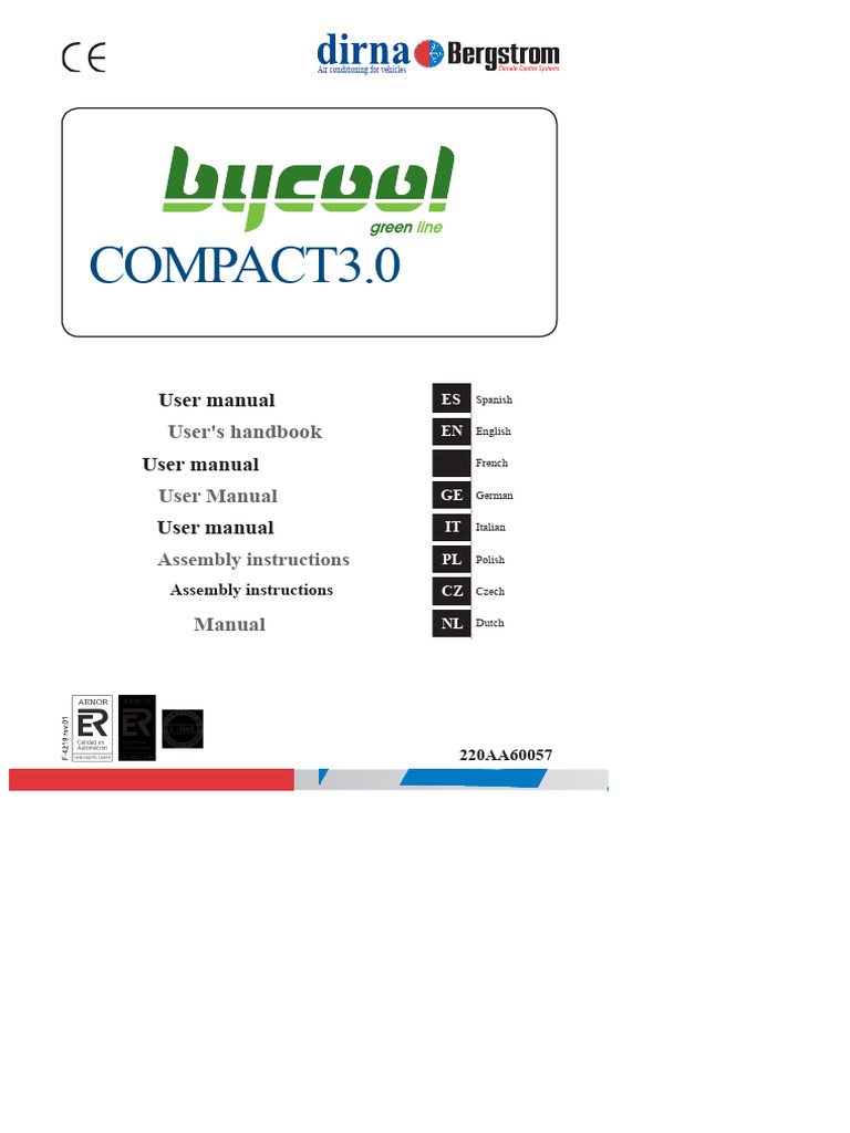 Dirna Compact 30 24V Universal User Manual | PDF | Air Conditioning ...