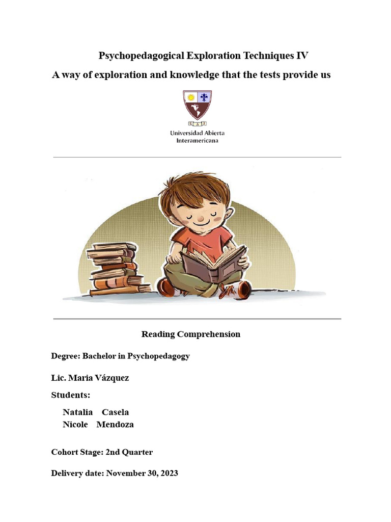 Final Project - Reading and Writing | PDF | Reading Comprehension ...