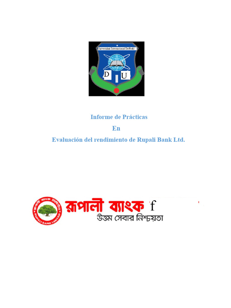 Evaluación Del Rendimiento de Rupali Bank Limited | PDF | Bancos | Interés