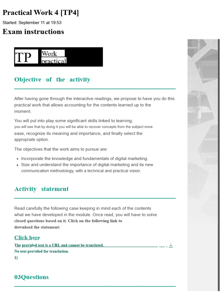 Digital Marketing Practical Work Guide | PDF | Digital Marketing ...