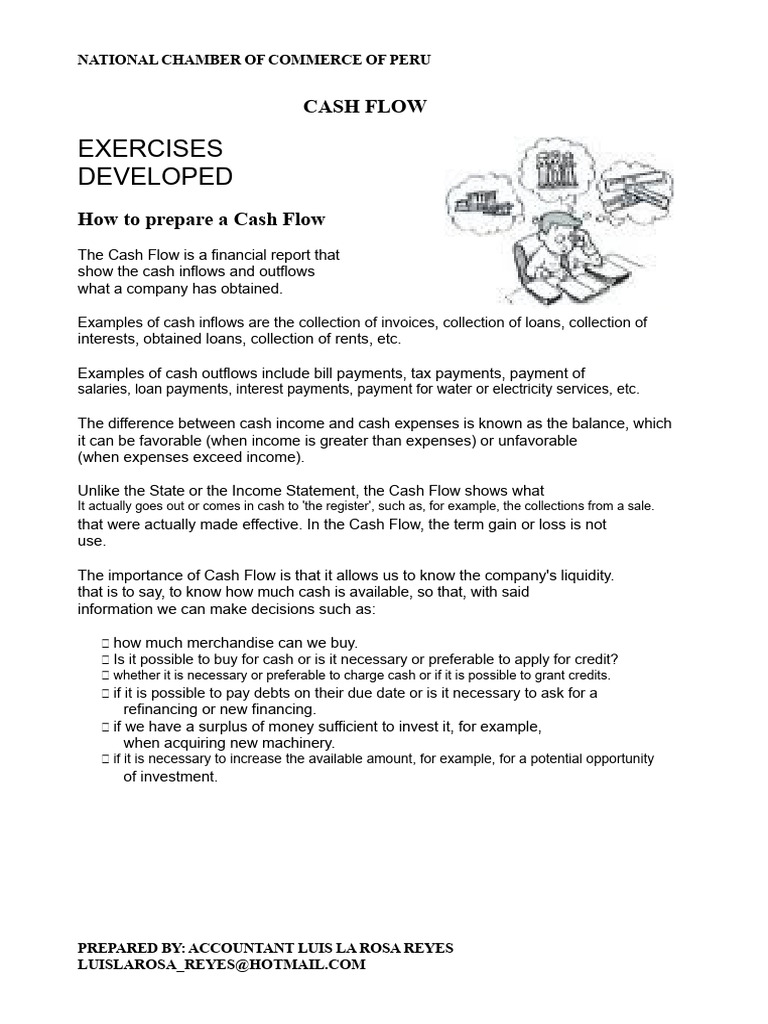 Cash Flow Exercise | PDF | Expense | Cash
