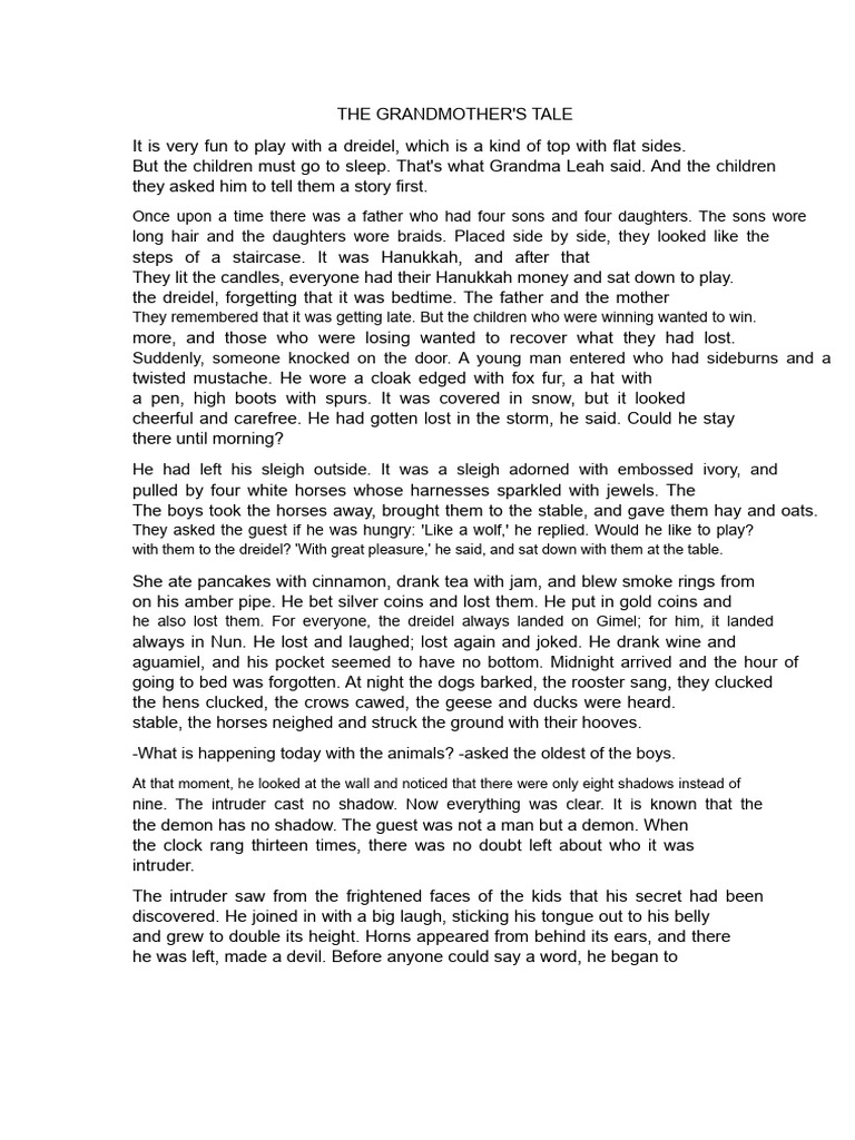 The Story of Grandma | PDF