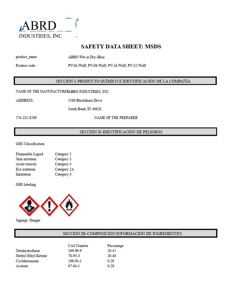 MSDS Spray Paint | PDF | Magnesium | Personal Protective Equipment