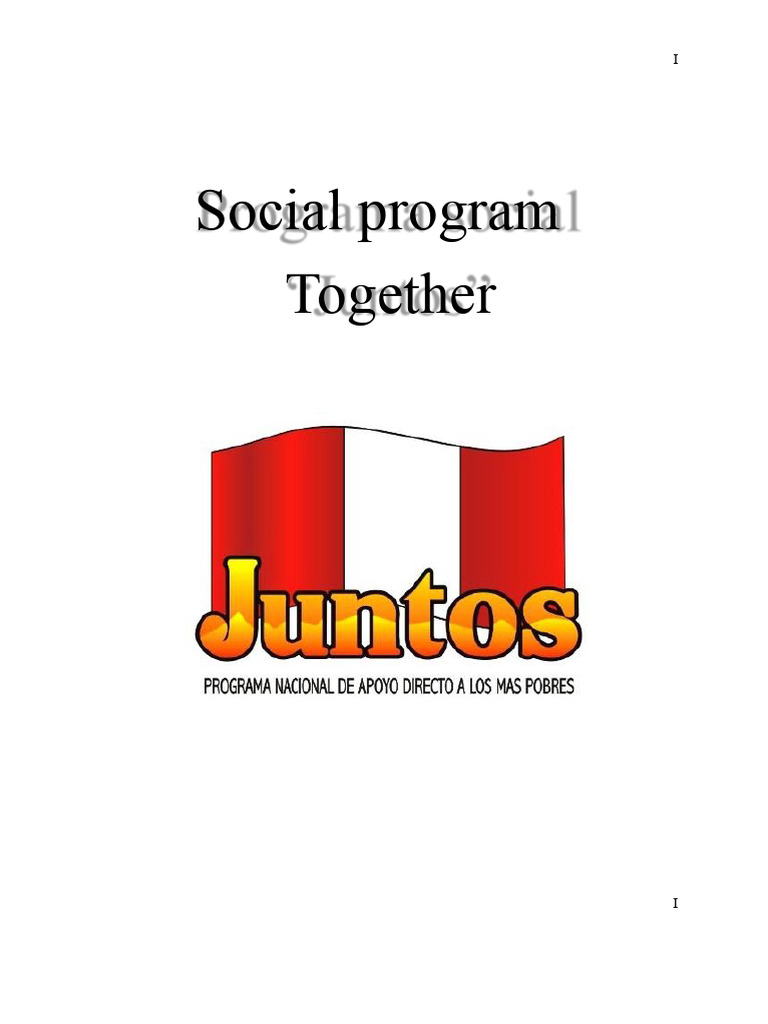 Together Program | PDF | Poverty | Poverty & Homelessness